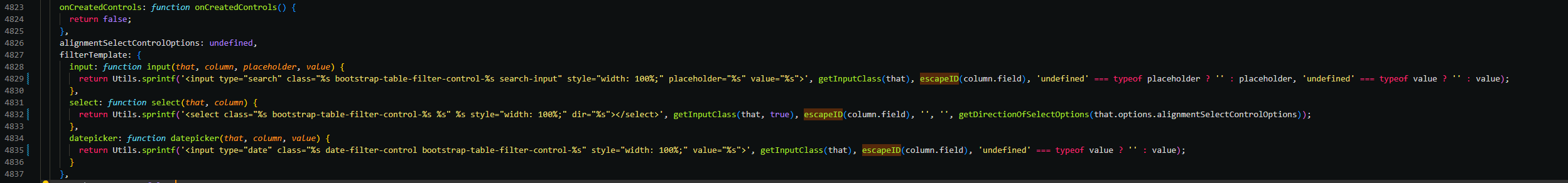 Column filter seperated by space with similar name · Issue #6985 · wenzhixin/bootstrap-table ...