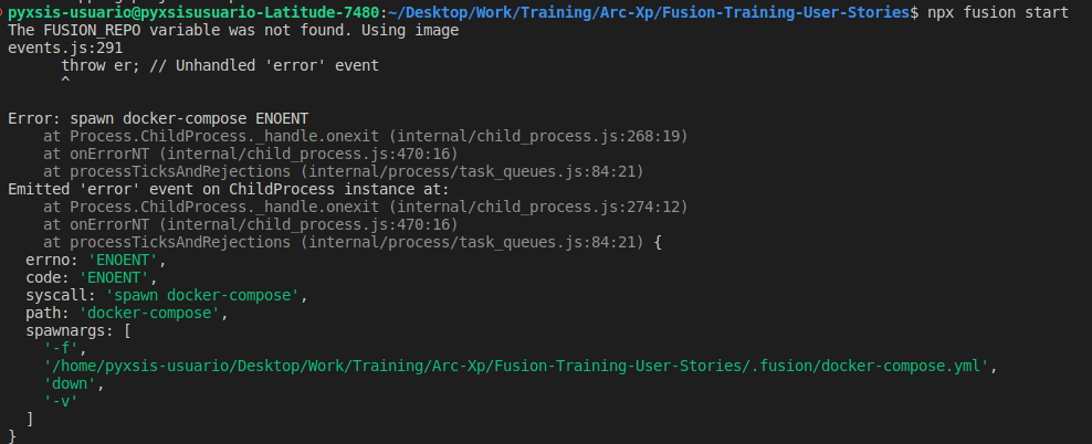 The FUSION_REPO variable was not found · Issue #122 · arcxp-ce-support/Fusion-Training-User ...