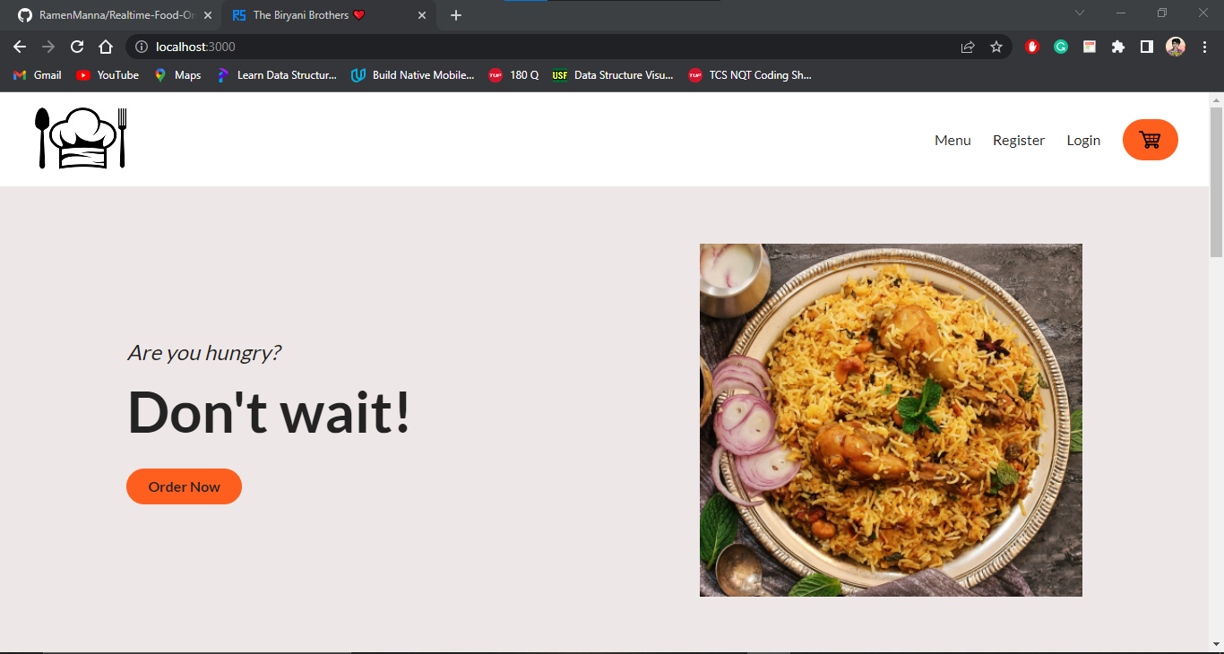GitHub - RamenManna/Realtime-Food-Order-Webapp: Node Js, express, mongoDB, HTML, SCSS