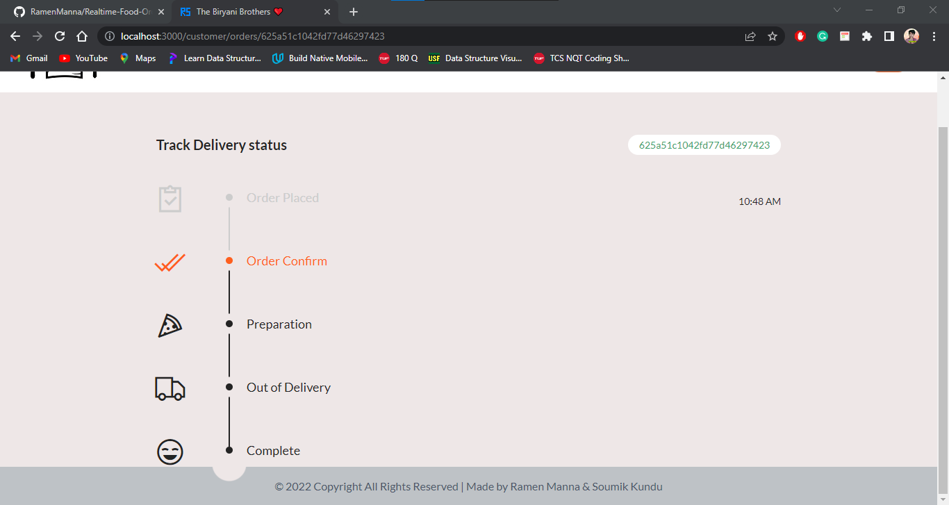 GitHub - RamenManna/Realtime-Food-Order-Webapp: Node Js, express, mongoDB, HTML, SCSS