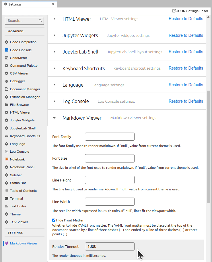 Settings UI sections not marked as modified when default is `null` · Issue #12092 · jupyterlab ...