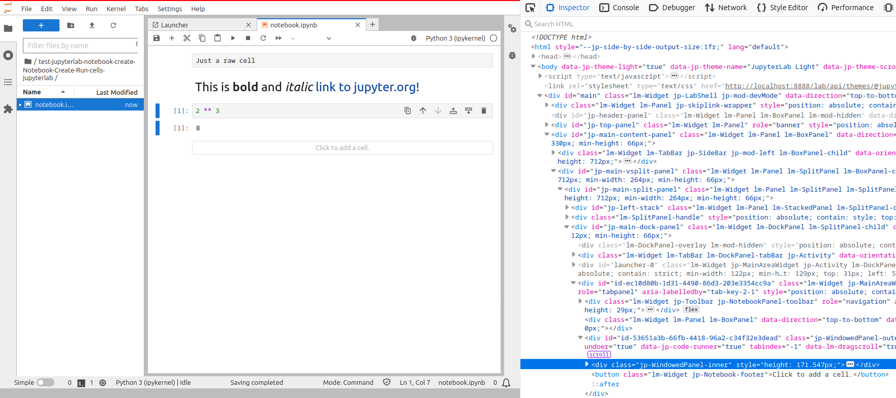 Click To Add A Cell Is Flaky On Ci · Issue 14385 · Jupyterlabjupyterlab · Github