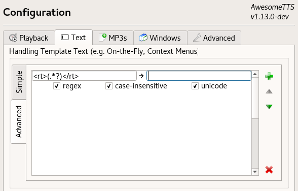 Ignore ruby notation · Issue #9 · AwesomeTTS/awesometts-anki-addon · GitHub