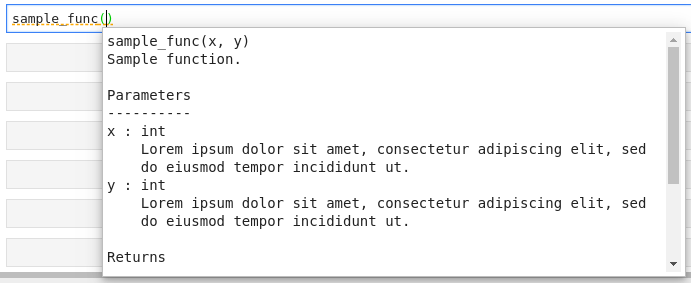 Line Breaks At Docstrings Parameters And Returns Section · Issue 14 7758