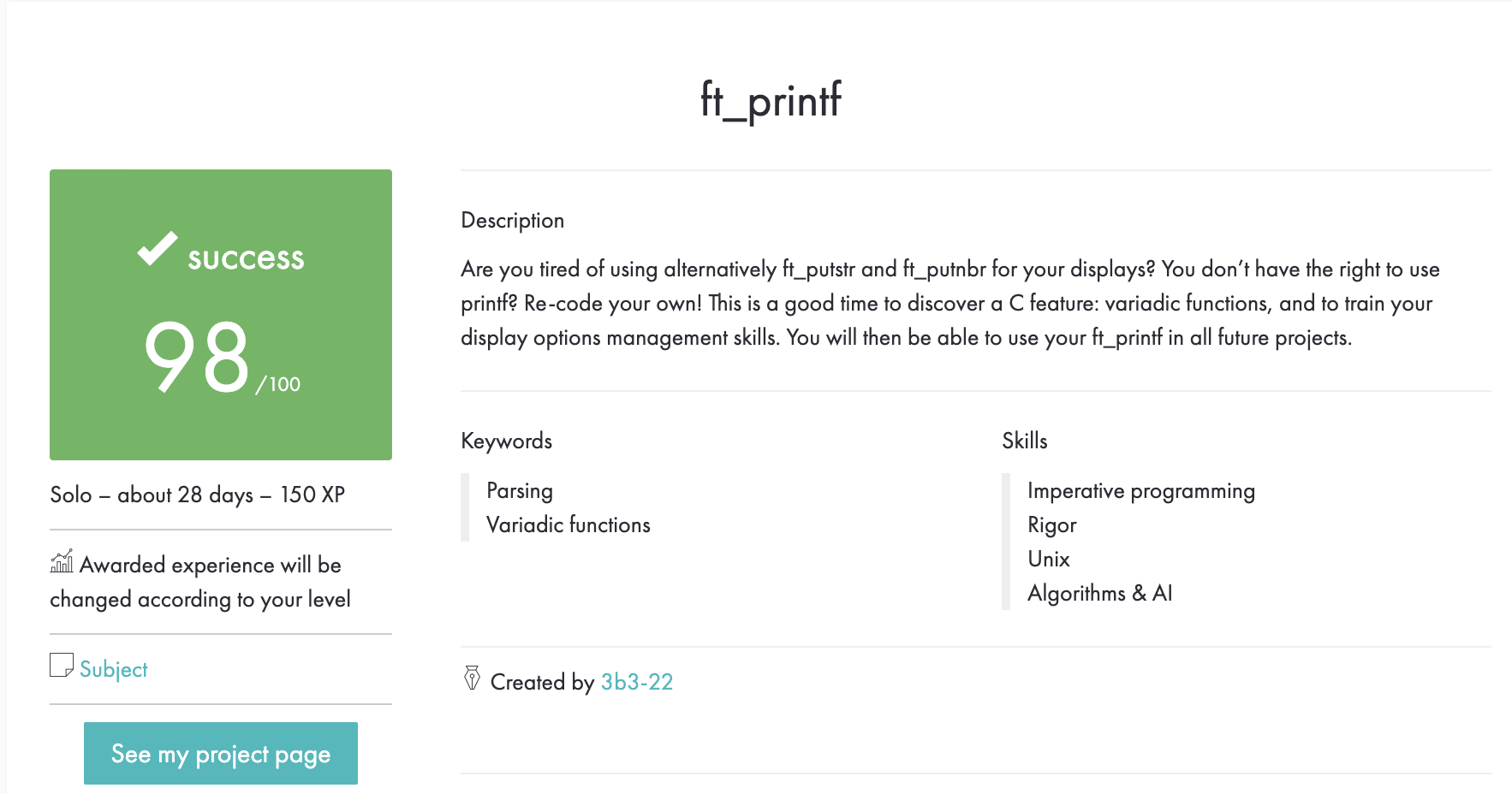 GitHub - ottkopo/ft_printf
