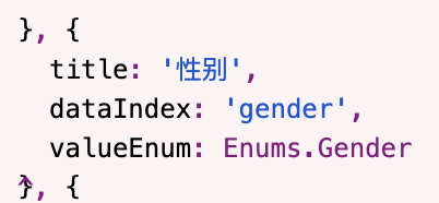 🐛[BUG]ProTable 的 cloumns 属性 valueEnum 不支持 namespace 中声明的枚举类型 · Issue #1898 · ant-design/pro ...
