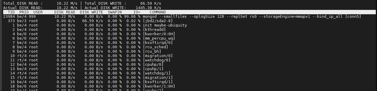 Overload Disk I/O on MongoDB · Issue #18535 · RocketChat/Rocket.Chat · GitHub