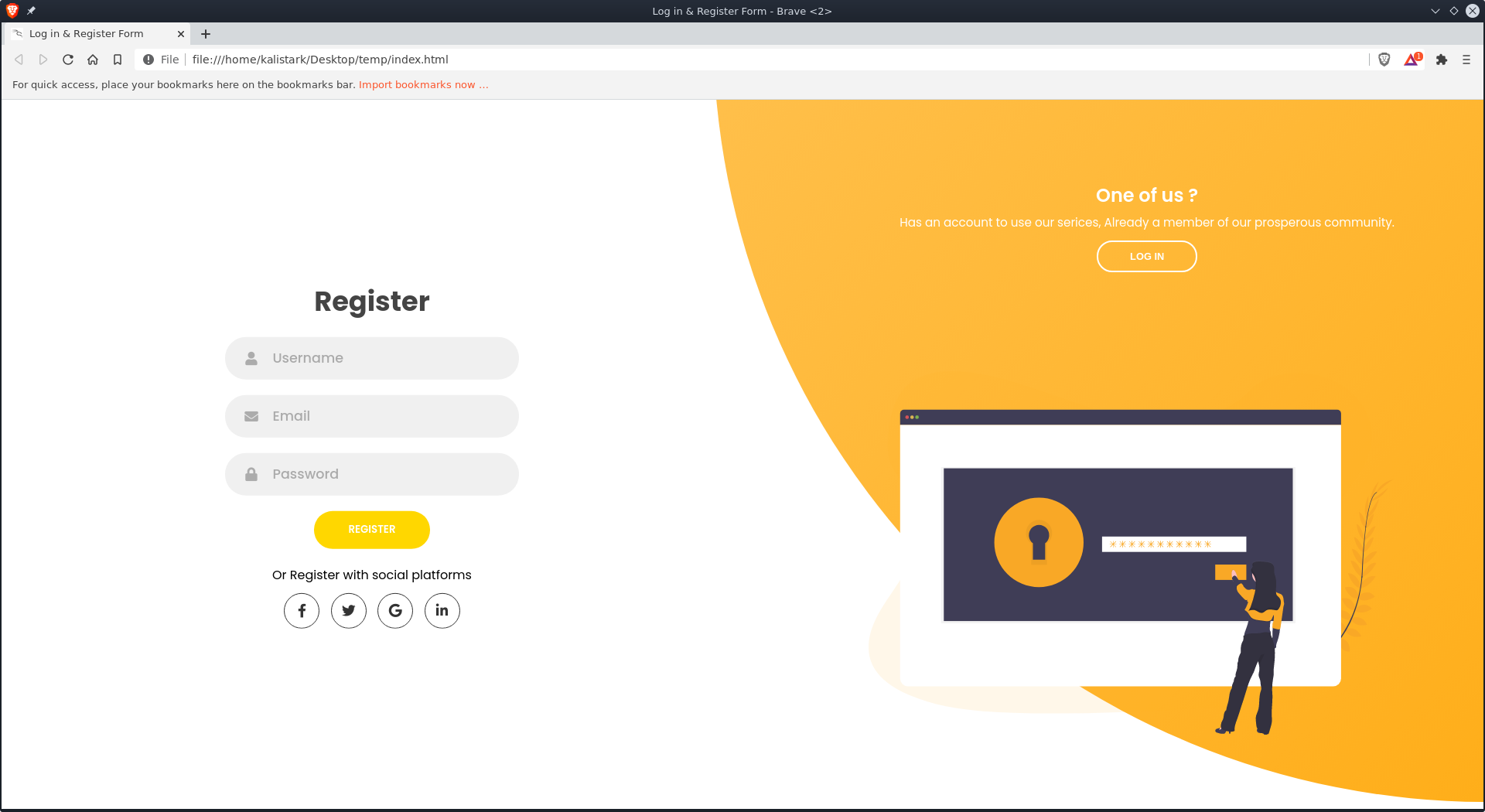 GitHub - AVIRENI-CHANDAN/responsive-register-login-page: A responsive ...