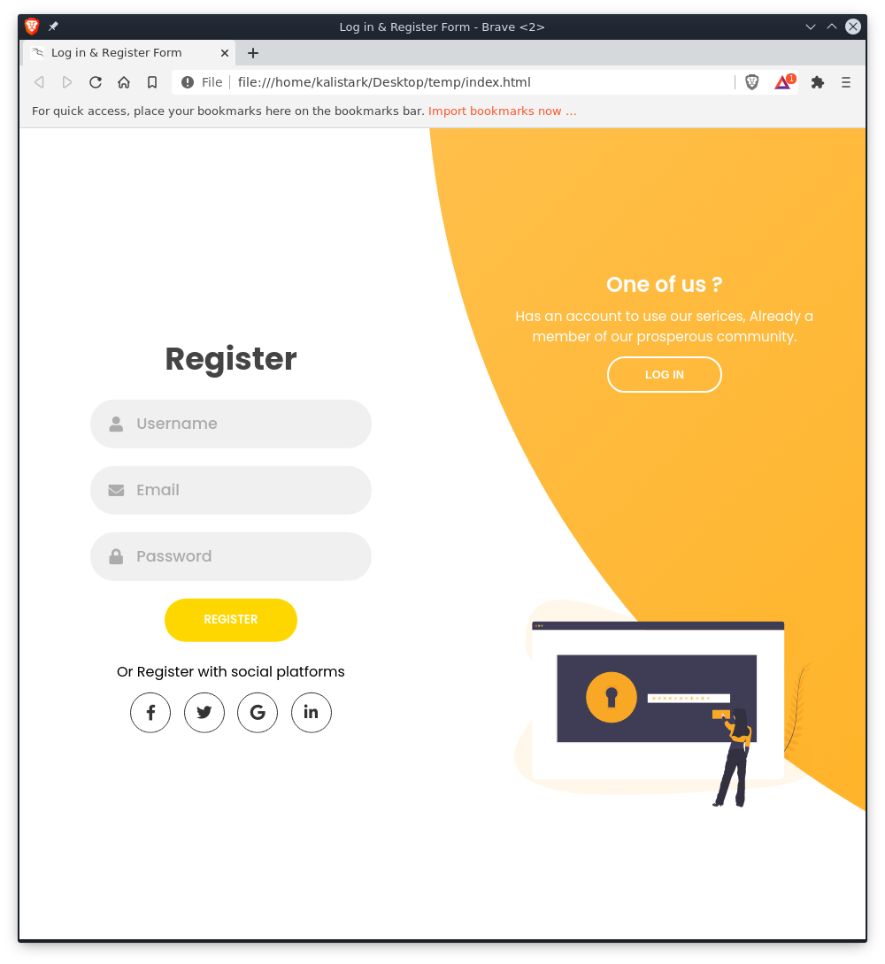 GitHub - AVIRENI-CHANDAN/responsive-register-login-page: A responsive ...