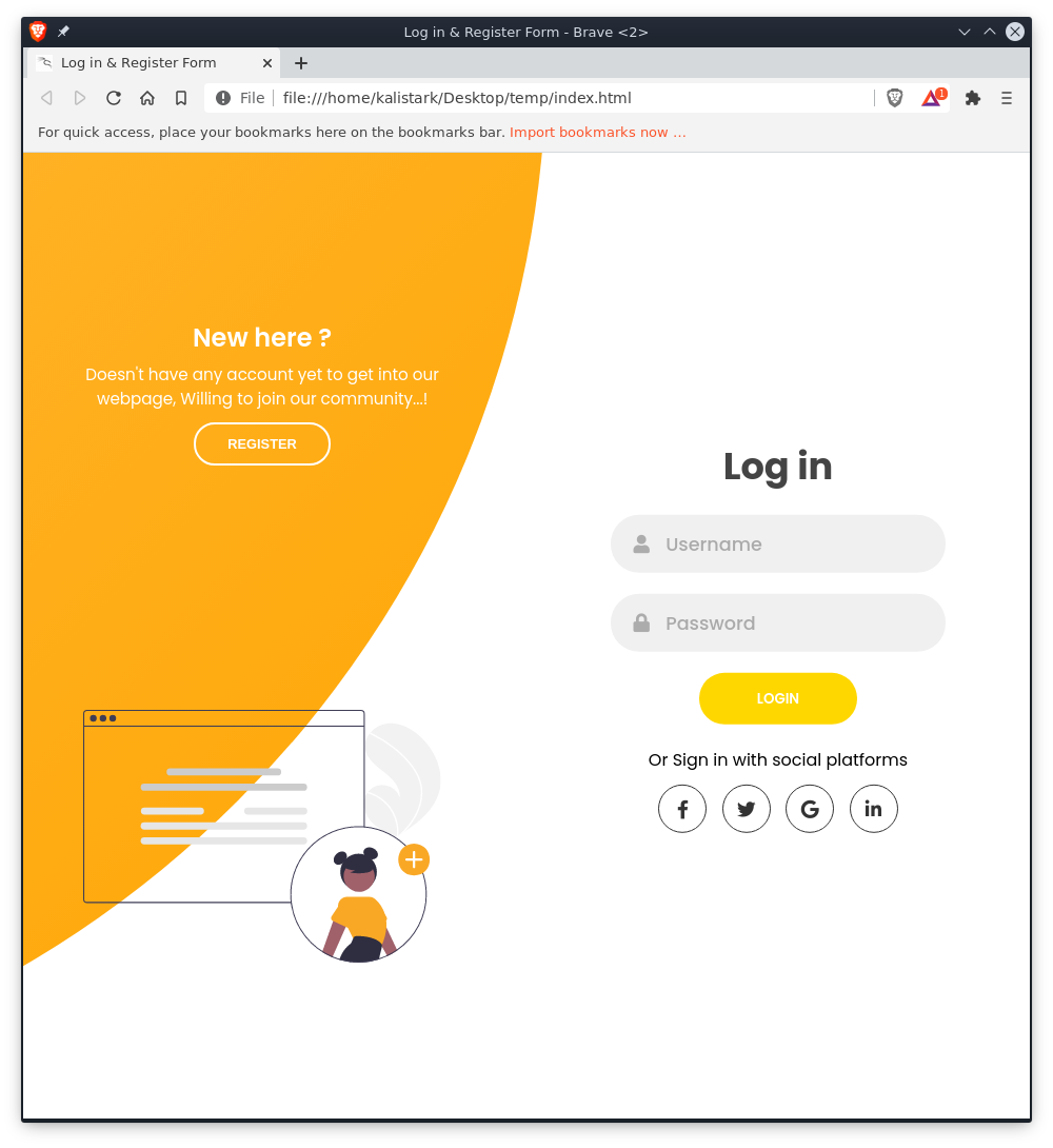 GitHub - AVIRENI-CHANDAN/responsive-register-login-page: A responsive ...