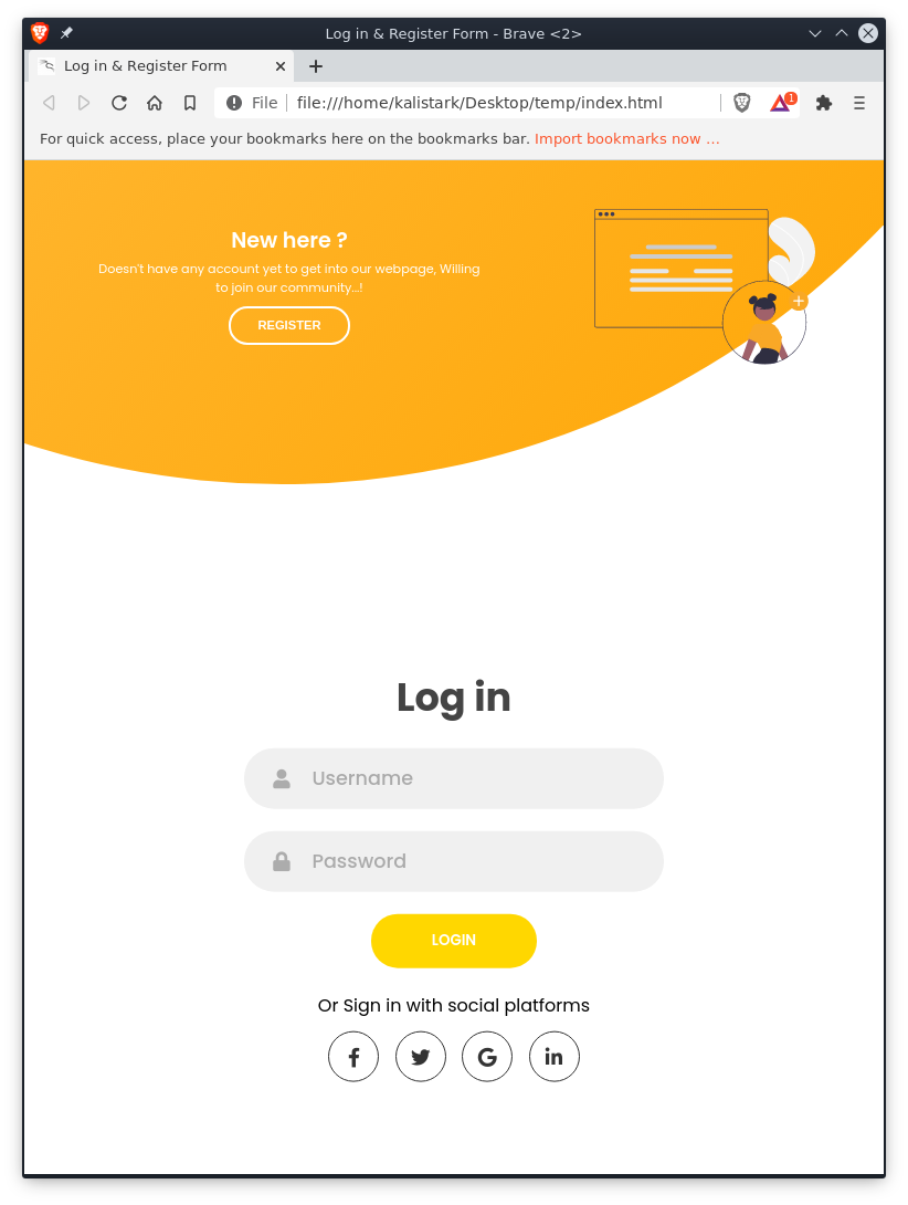 GitHub - AVIRENI-CHANDAN/responsive-register-login-page: A responsive ...