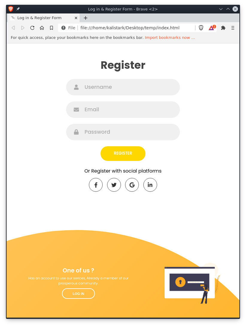 GitHub - AVIRENI-CHANDAN/responsive-register-login-page: A responsive ...