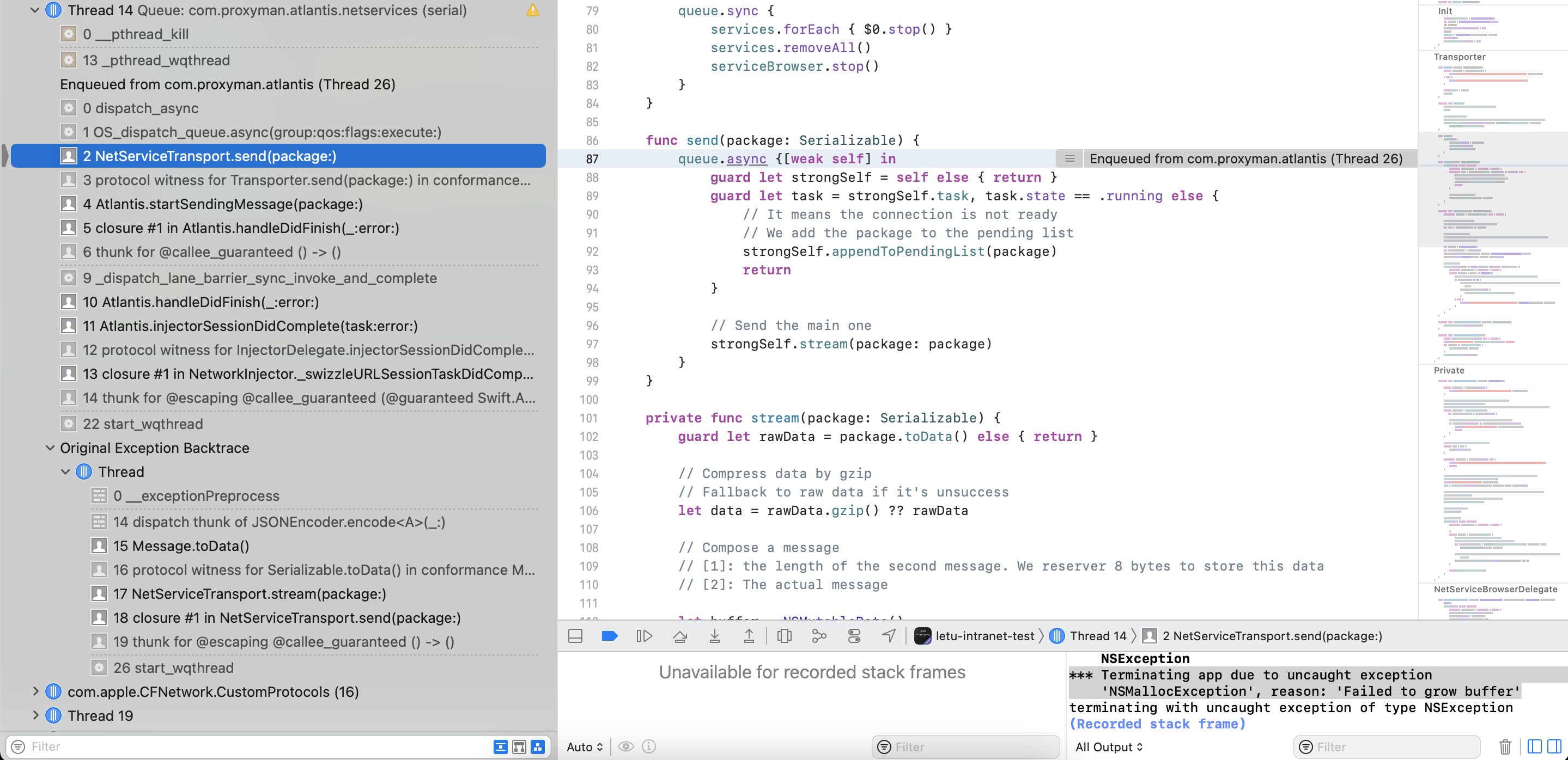 app crash if we download big (>300 MB) file · Issue #57 · ProxymanApp/atlantis · GitHub