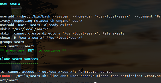 Installation with scripts fails on debian 10 server · searx searx · Discussion #2017 · GitHub