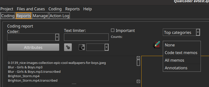 Exportation of coding memos and annotations · Issue #470 · ccbogel/QualCoder · GitHub