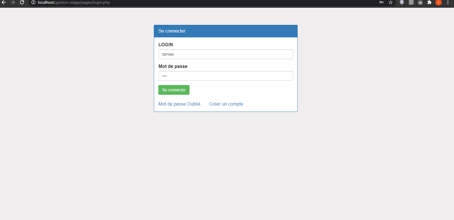 GitHub - lamiae-sebbarh/gestion-stagaire: application web avec HTML5, Php, css (Bootstrap ...