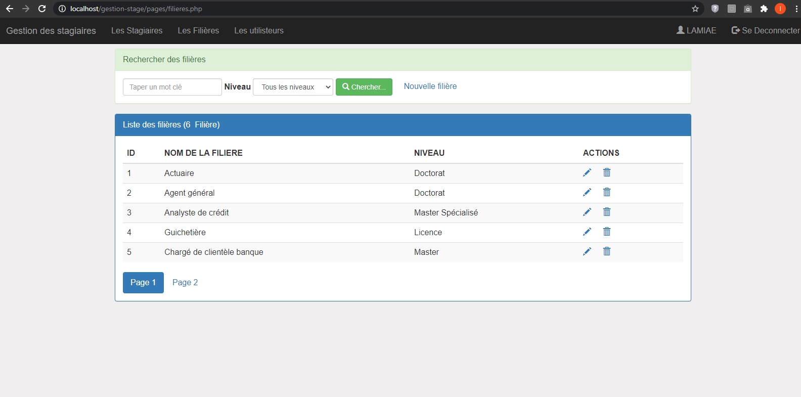 GitHub - lamiae-sebbarh/gestion-stagaire: application web avec HTML5, Php, css (Bootstrap ...