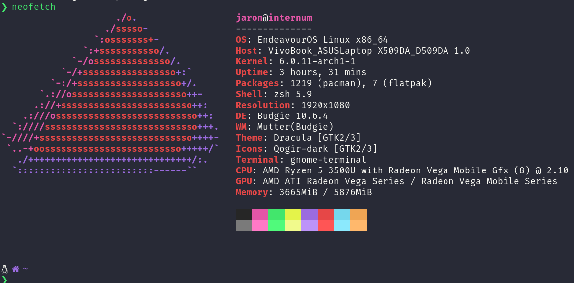 EndeavourOS Icon missing · Issue #2114 · romkatv/powerlevel10k · GitHub