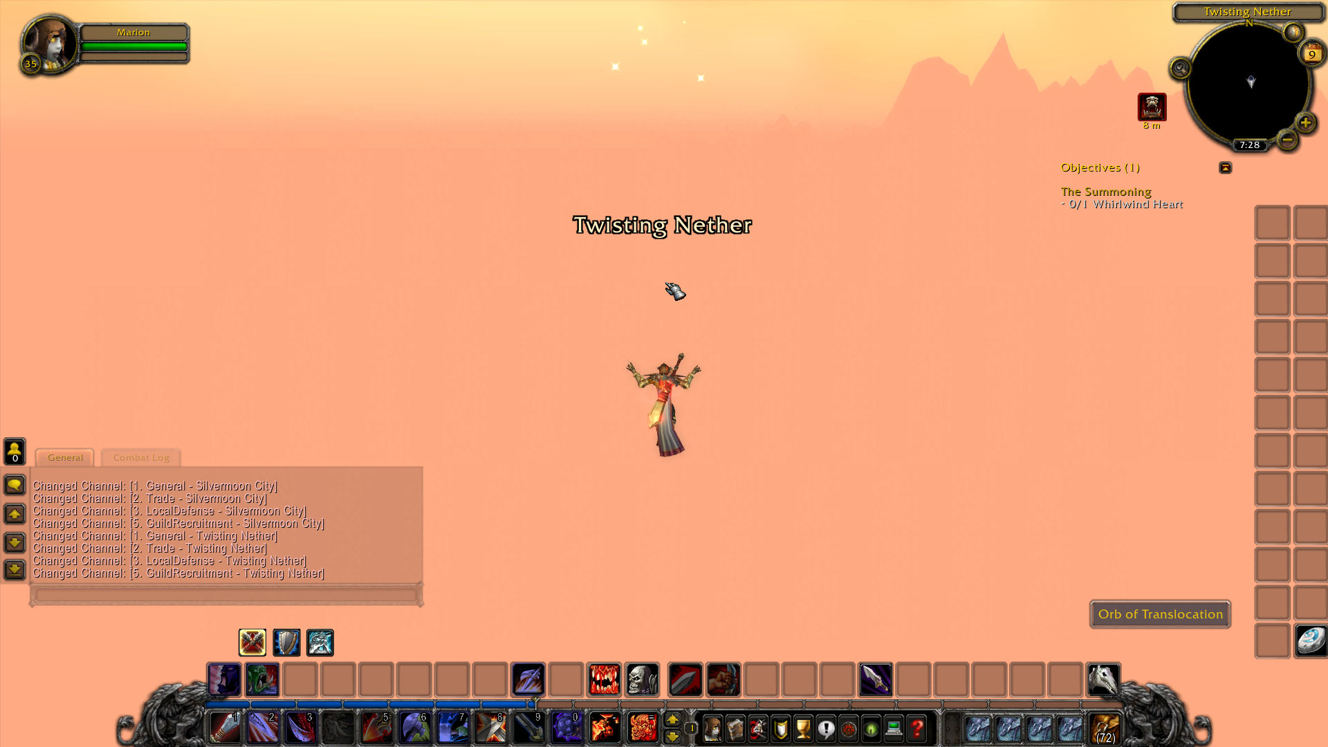 🐛 [Bug Report] Orb of Translocation in Silvermoon teleports to Twisting Nether outside Stair of ...