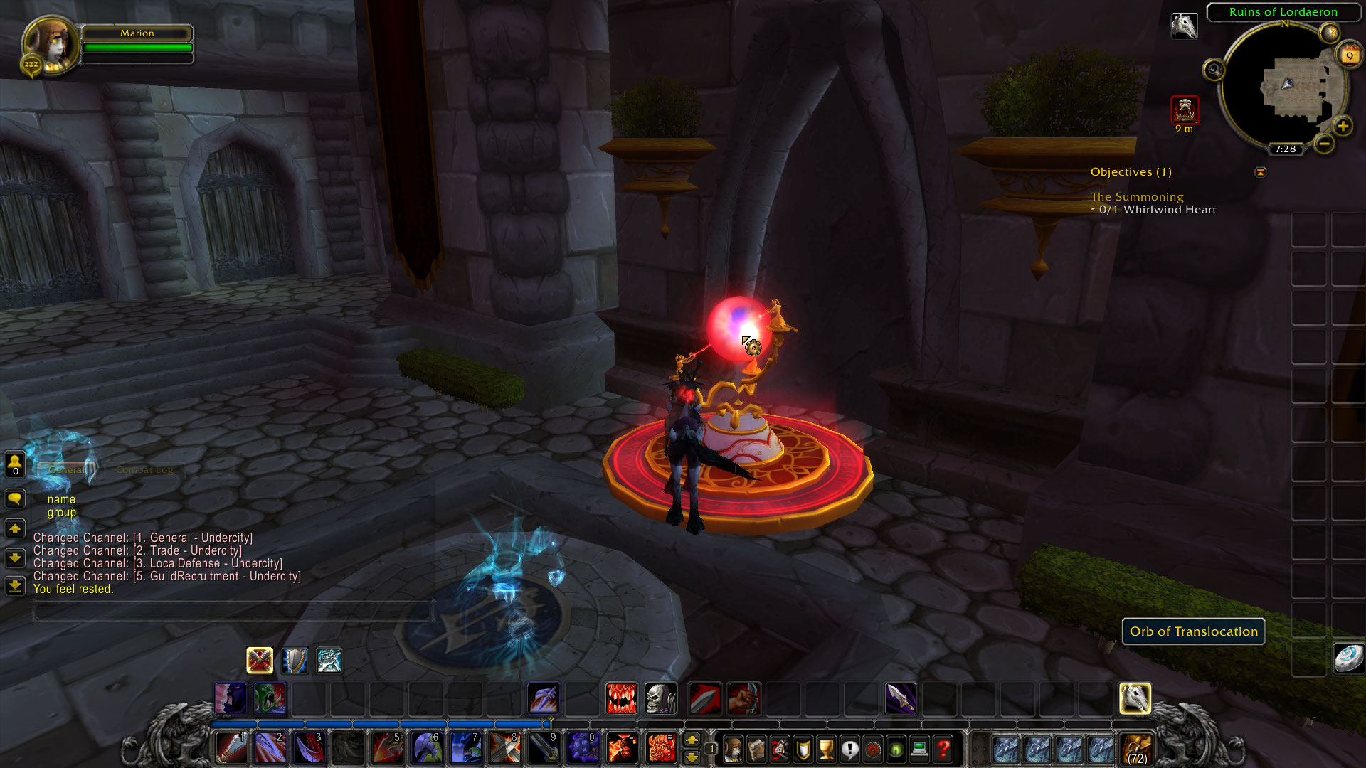 🐛 [Bug Report] Orb of Translocation in Silvermoon teleports to Twisting Nether outside Stair of ...