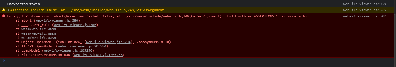 Show Unexpected Token Message · Issue 89 · Thatopen Engine Web Ifc · Github
