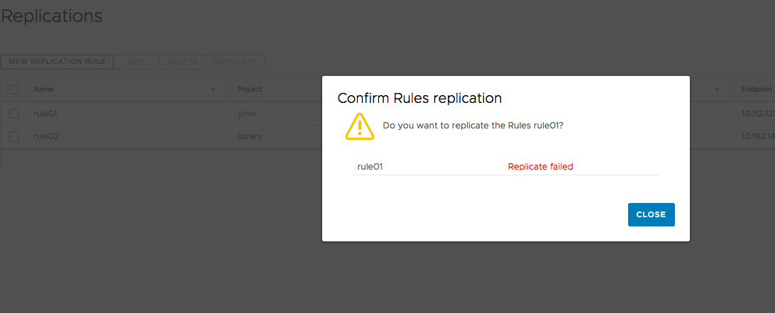 Print the message if replication failed · Issue #4051 · goharbor/harbor · GitHub