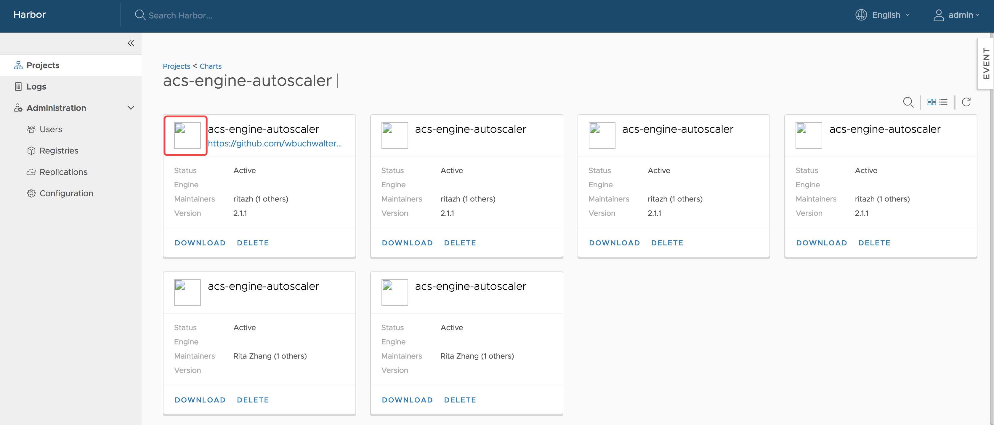 Misc issues for chart repo card view · Issue #5603 · goharbor/harbor ...