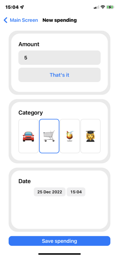 GitHub - bnofer21/spendTrack: Daily spend tracking app