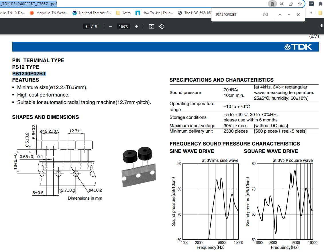GitHub - ForrestErickson/BuzzerHorn: A BuzzerHorn to Fit a Piezo Transducter, 12.2mm x 6.5mm