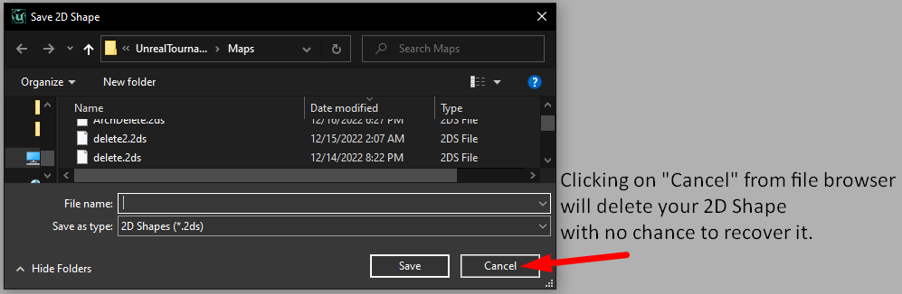 [469c] Ued issue: 2D Shape editor needs a proper working Cancel ...