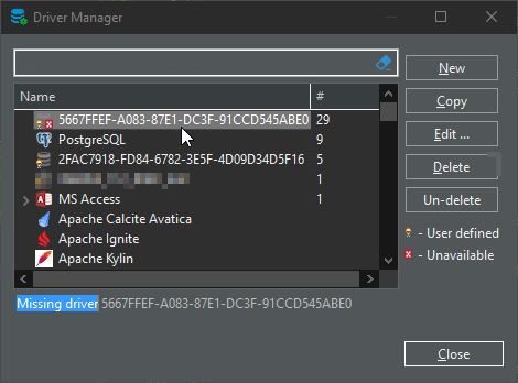 Can't create driver instance, Error during driver instantiation, Missing driver · Issue #20712 ...