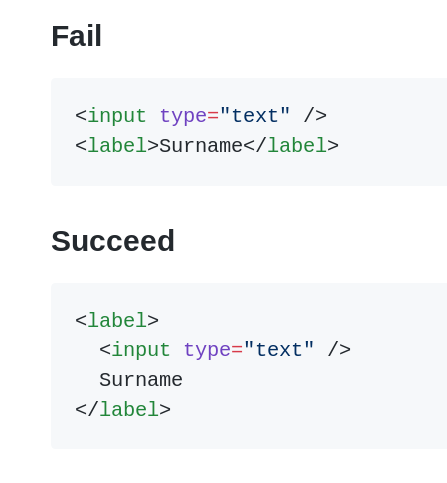 Labels wrapped around textarea report label-has-associated-control lint ...