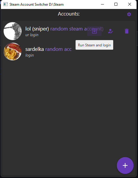 GitHub - OnRaptor/SteamAccountSwitcher: App for fast switch between ...