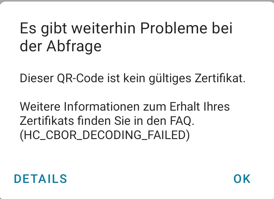 HC_CBOR_DECODONG_FAILED · Issue #4641 · corona-warn-app/cwa-app-android ...
