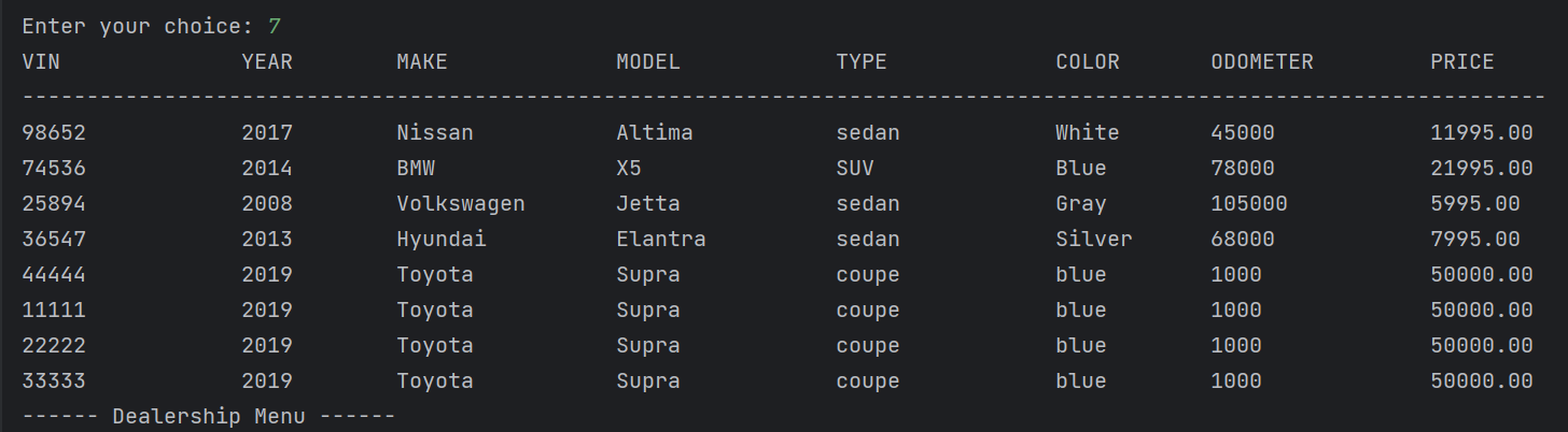 GitHub - CristiSavca/CarDealership