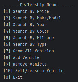 GitHub - CristiSavca/CarDealership