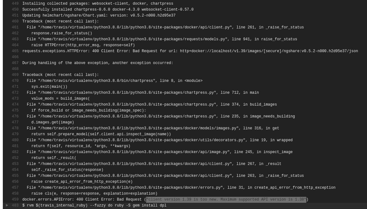 Travis deployment failing · Issue #128 · LibreTexts/ngshare · GitHub
