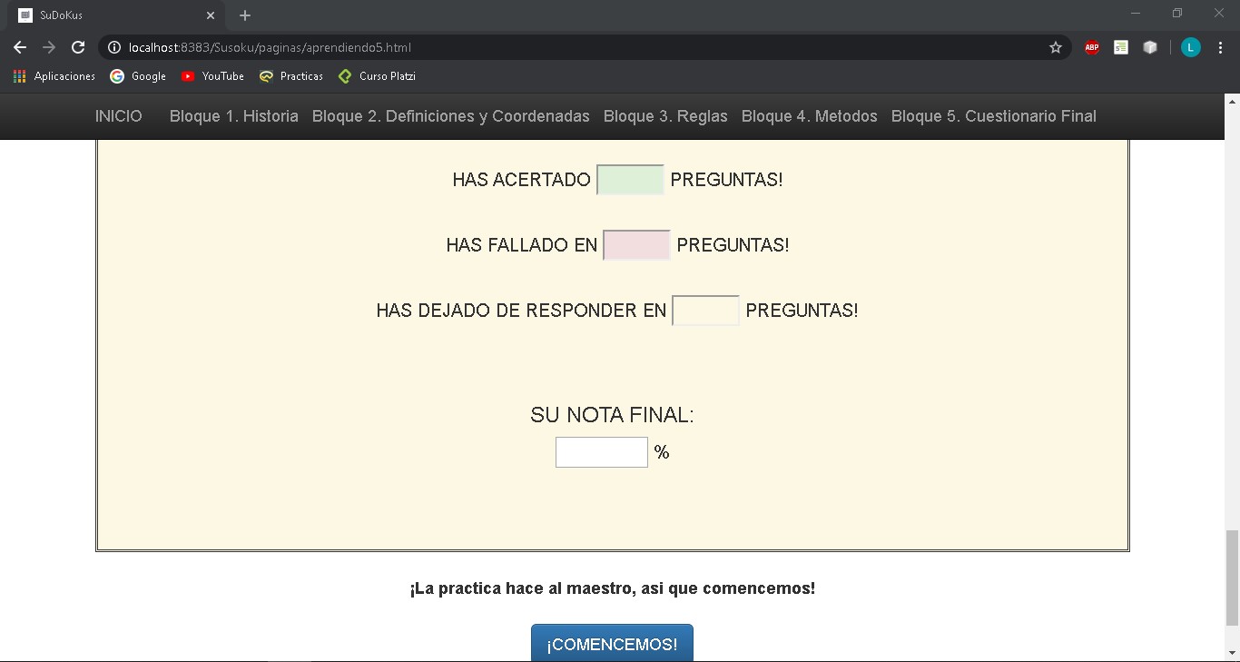 GitHub - Luanda-Toledo/SuDoKus: JavaScript, HTML, CSS y Bootstrap.