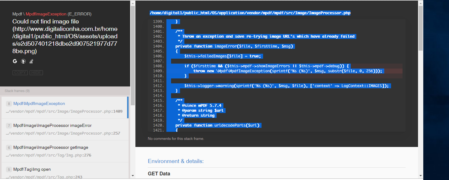 ERRO AO GERAR OS RELATÓRIOS · Issue #722 · RamonSilva20/mapos · GitHub