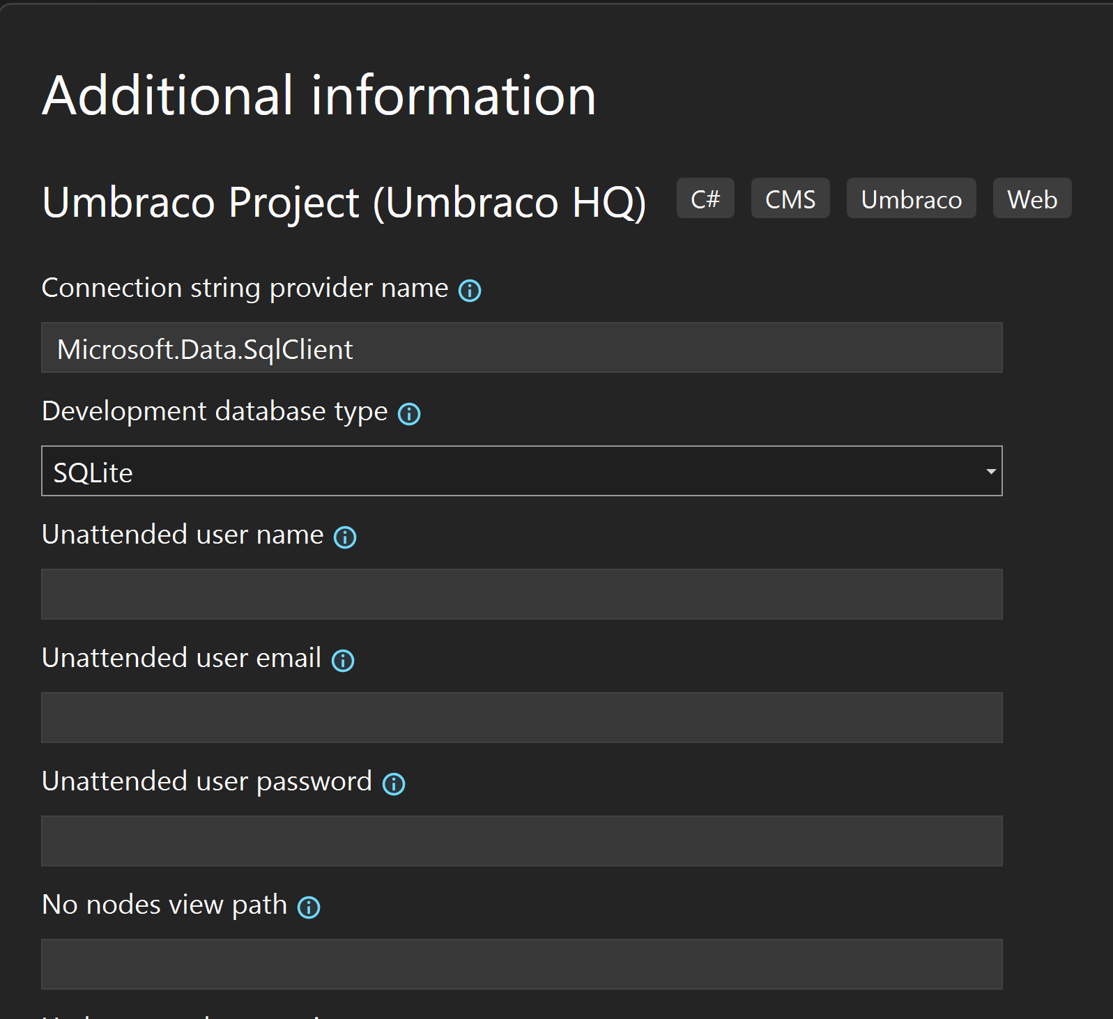 Using Unattended Install With Database Type Without Usernameemailpassword Gives Systemio 