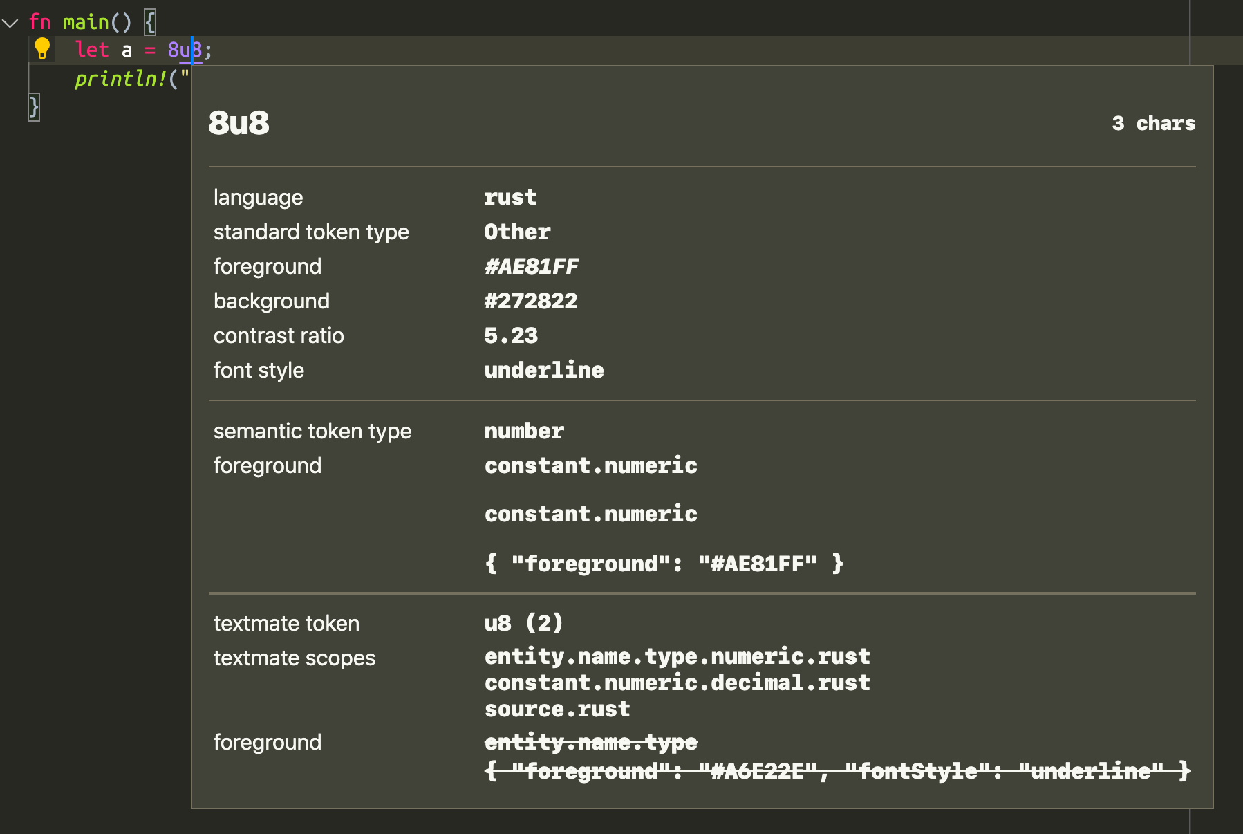 Textmate styling overrides blank fontStyle from ...