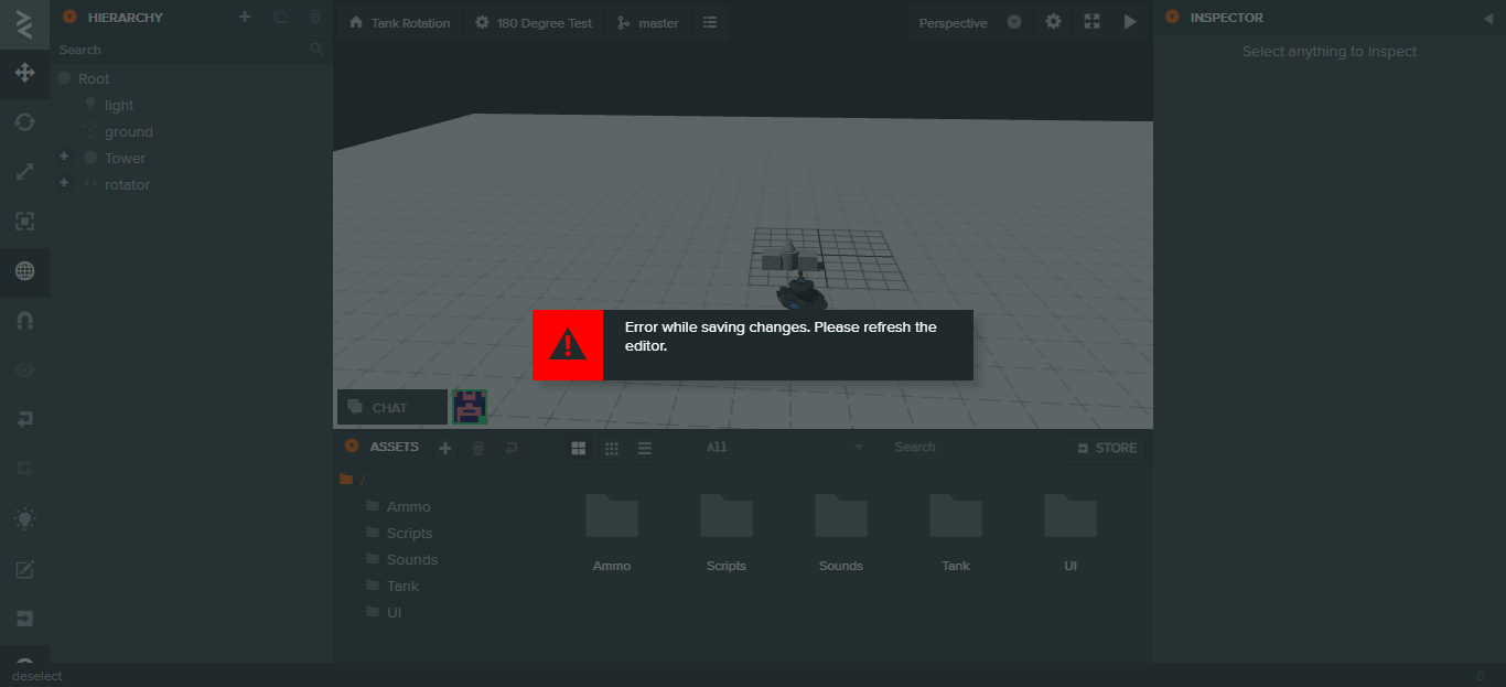 Error While Saving Changes - Please Refresh The Editor · Issue #311 · playcanvas/editor · GitHub