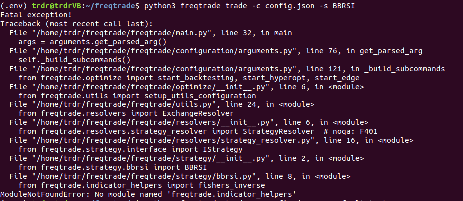 Fatal Exception · Issue 2593 · Freqtradefreqtrade · Github