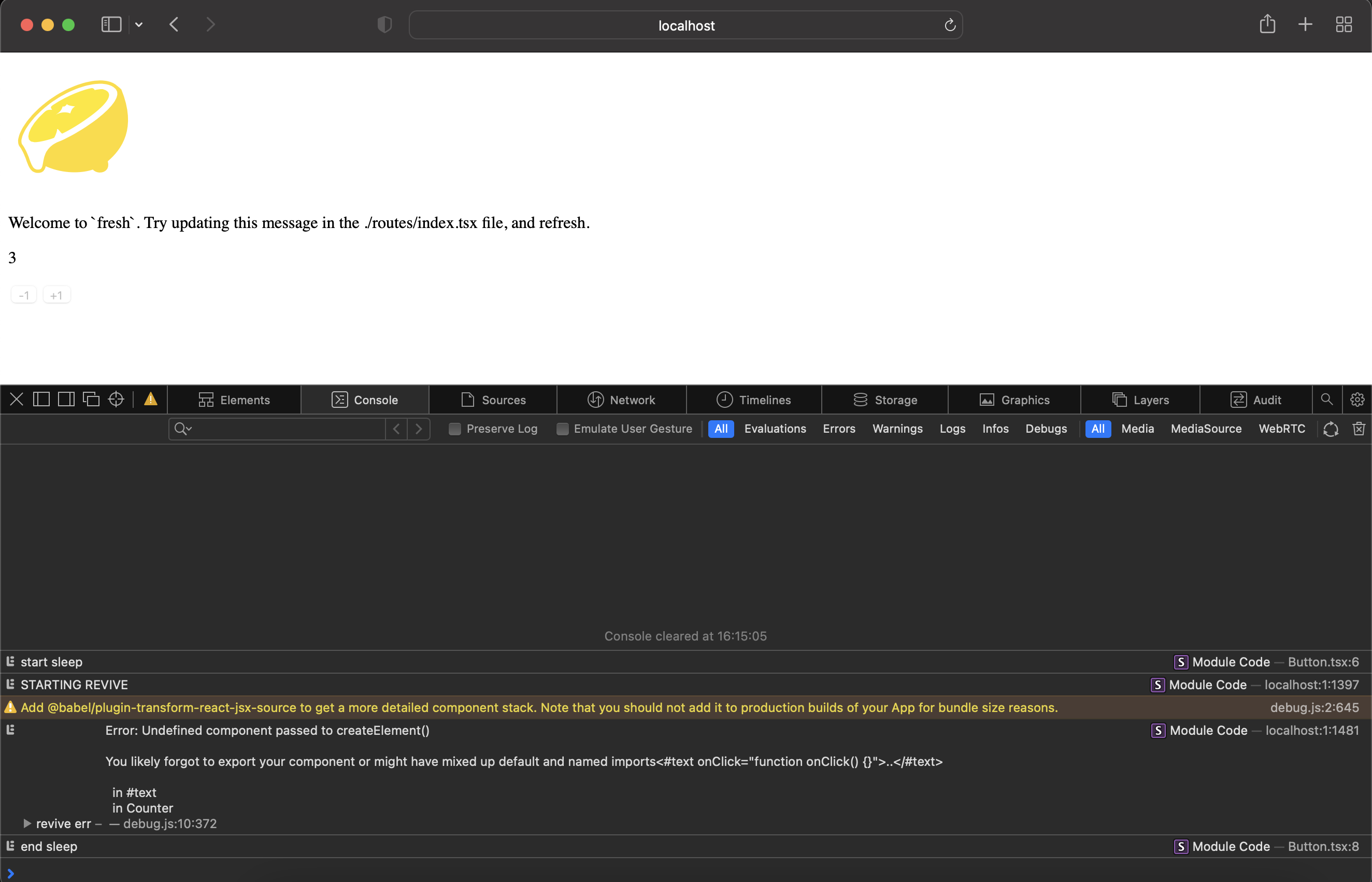 Revive function gets called before completion of top-level awaits in Safari (with arrow function ...