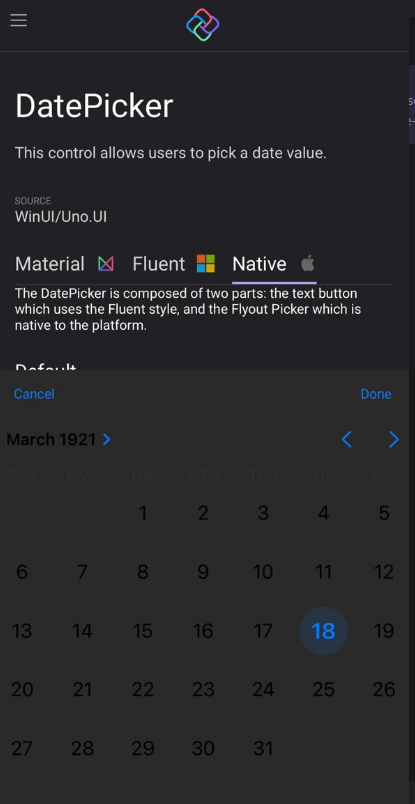 [iOS] DatePicker Text/Background Color · Issue #5482 · unoplatform/uno · GitHub
