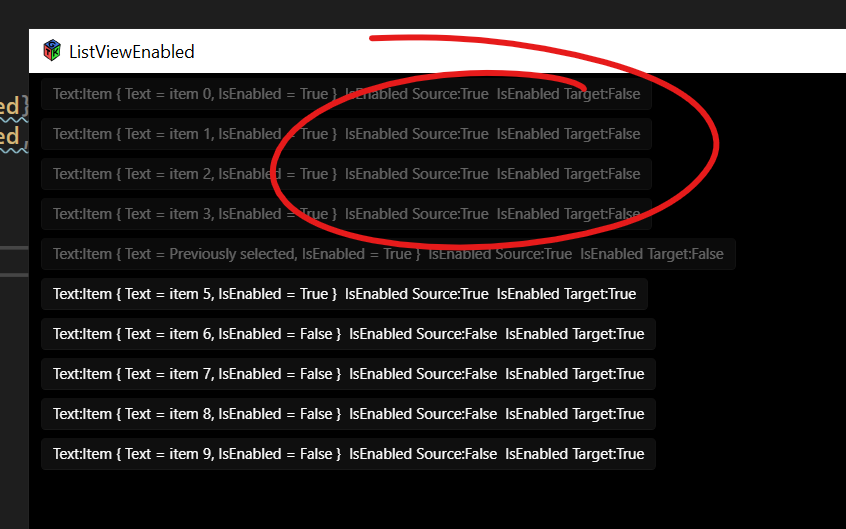 [Android] Button.IsEnabled binding inside a ListViewItem is not always updating correctly ...