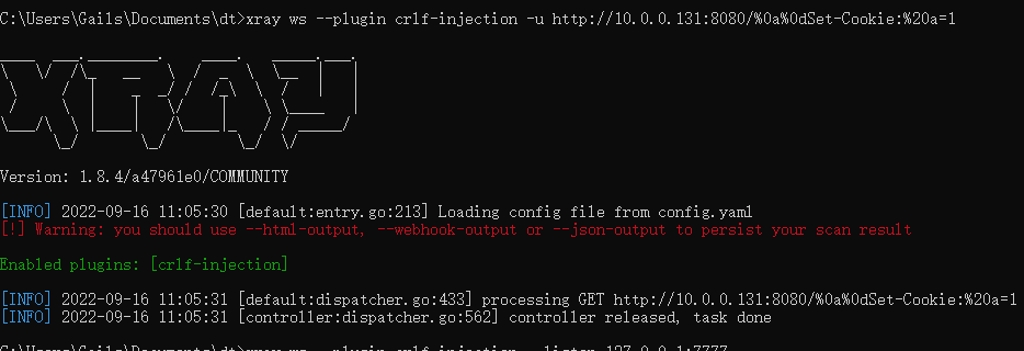 请问crlf 注入功能如何使用 · Issue 1667 · Chaitinxray · Github