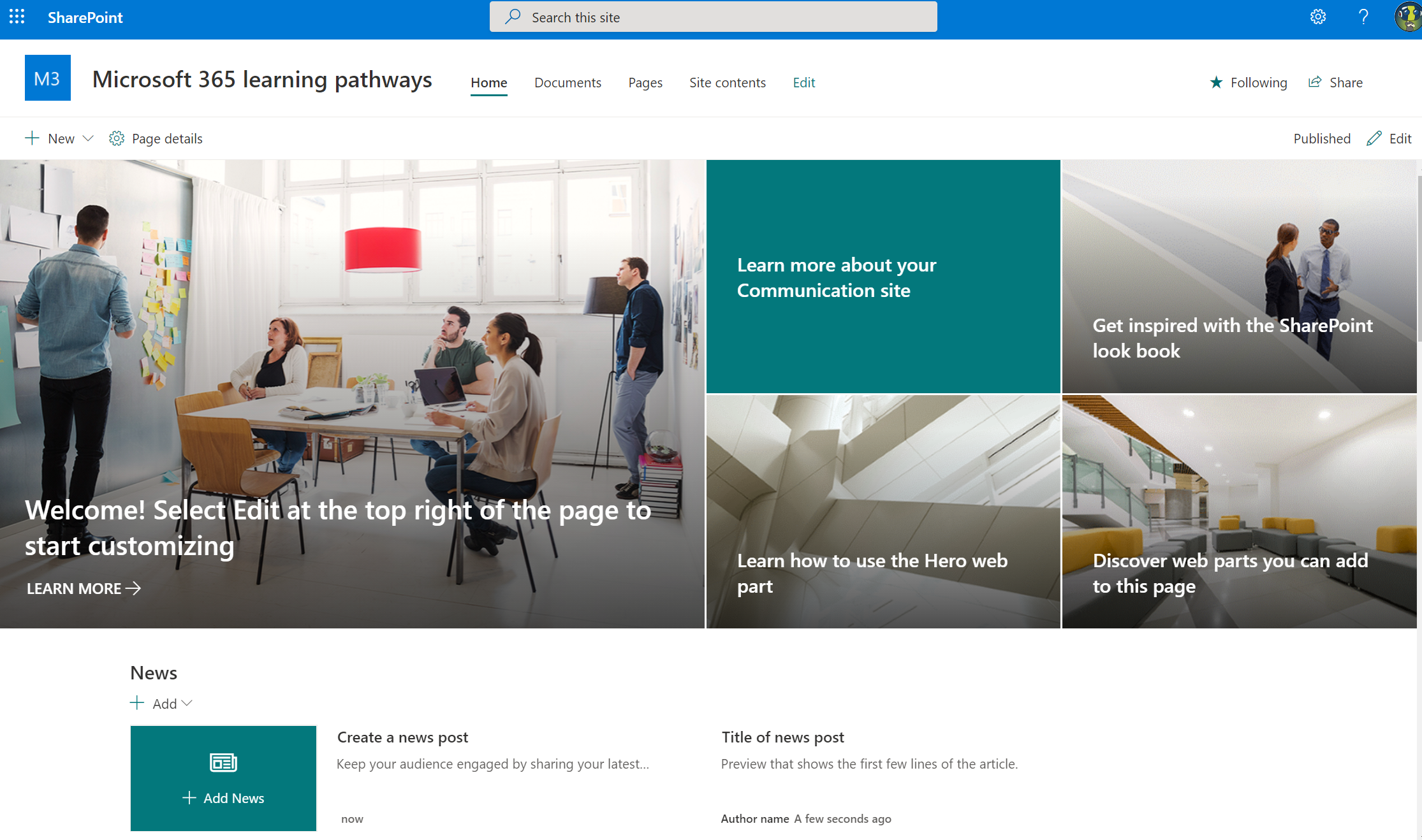 Wrong content in Microsoft 365 Learning Pathways template · Issue #397 ...