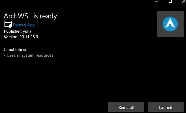 [IM STUPID] I've made a mistake. · Issue #201 · yuk7/ArchWSL · GitHub