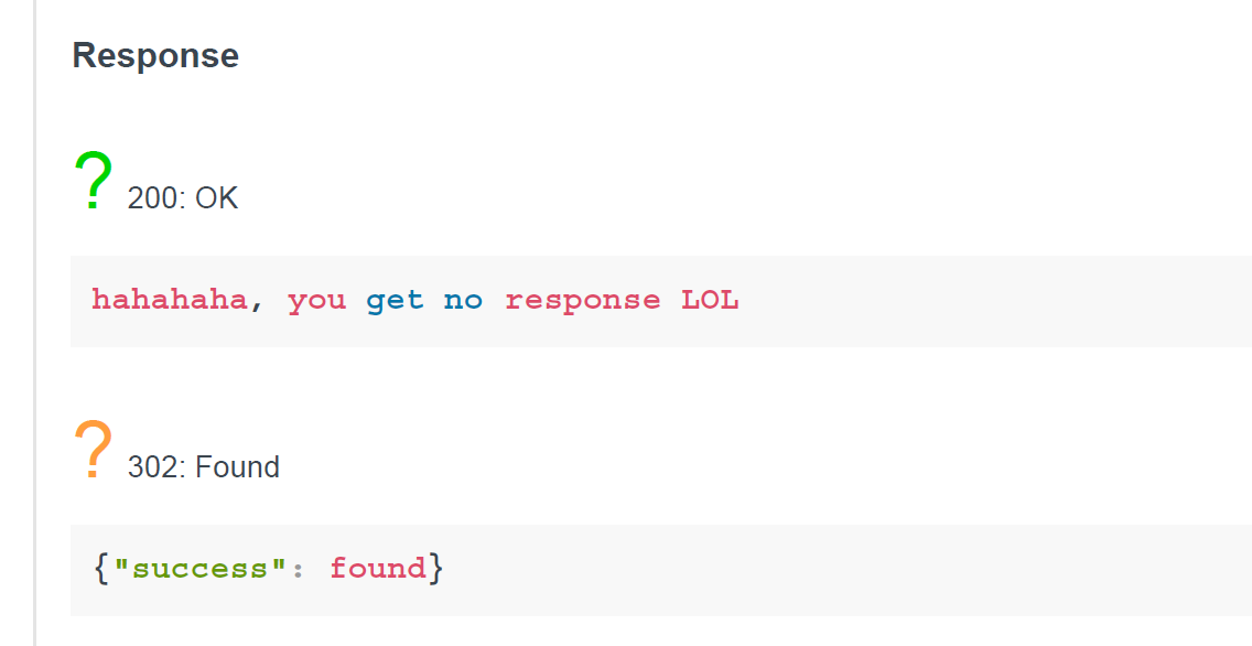 HTTP status code circles are a question mark in API docs · Issue #30 ... HTTP status code circles are a question mark in API docs · Issue #30 ...
